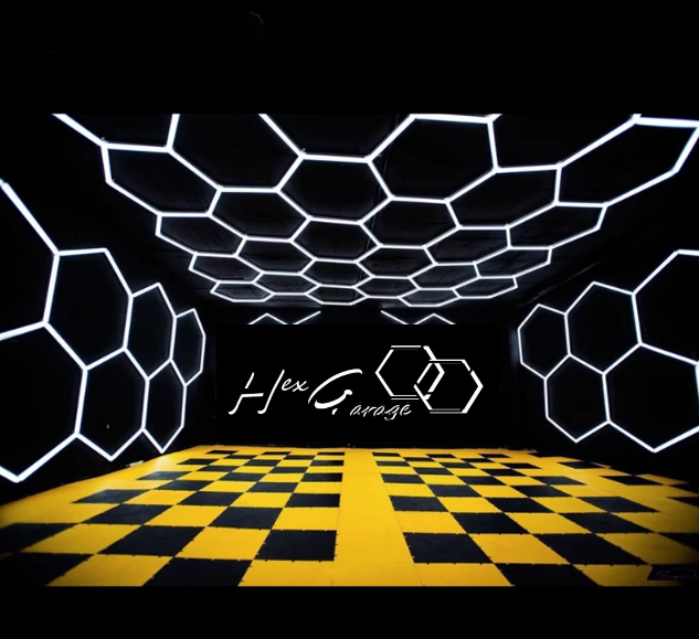 LED Hexagon Garage Lights 44*17 Hex Light Kit – Hex Garage